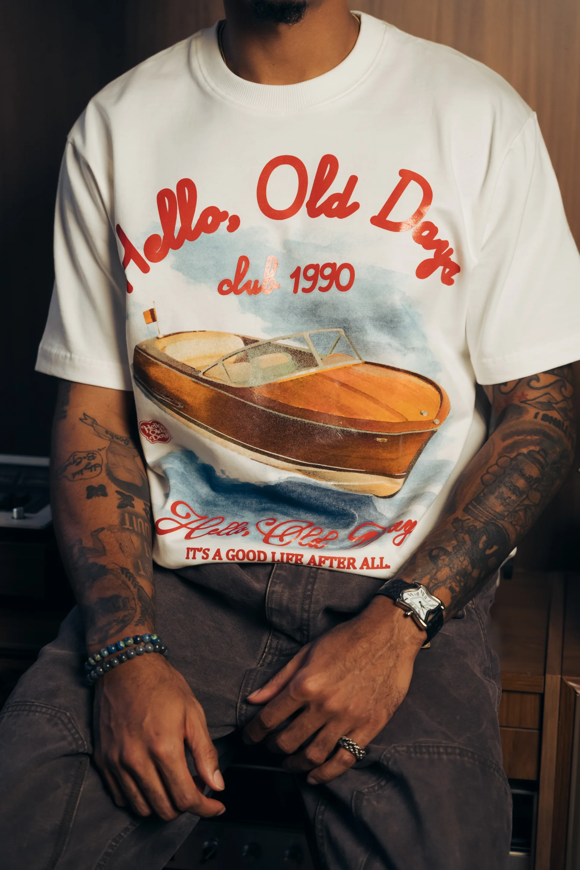 1990 Riva Heritage Tee - Hello Old Days